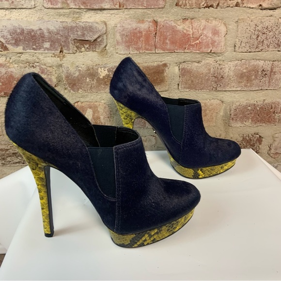 RACHEL Rachel Roy | Shoes | Rachel Blue Yellow Cowhide Heels | Poshmark